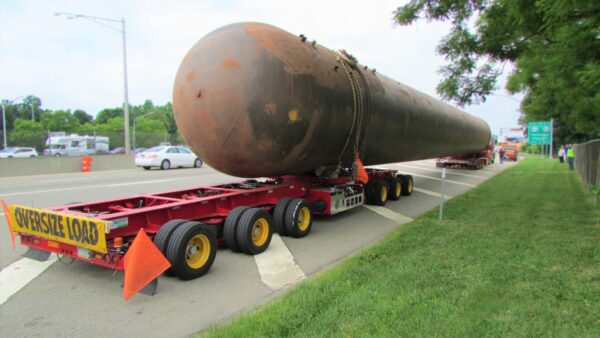 80 Ton 6/8 Axle Front/Rear Steer Dolly and 60 Ton 3/4 Axle Bunk Trailer ...
